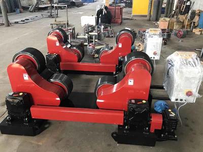 China Remote Hand Control 20T Self Aligning Tank Turning Rolls / Pipe Rollers For Welding for sale