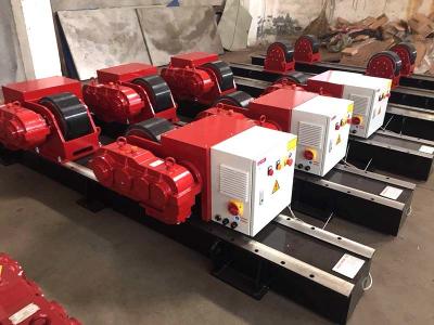 China Bolt Adjustment 20 Ton Conventional Tank Turning Rolls With 2*1.1 KW Double Motor for sale