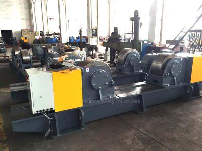China Foot Pedal Control, 160t Bolt Adjustment Heavy Duty Pipe Roller Stands for sale