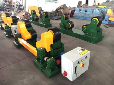 China Self Adjustment Welding Pipe Rollers 10t Capacity Tank Pipe Turning Rollers for sale