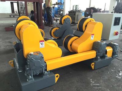 China HGZ-10 Self Aligning Welding Rotator 10 Ton Capacity With Foot Pedal Control for sale