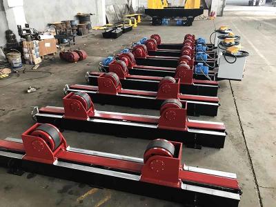 China Lead Screw Adjustment Tank Turning Rolls , Digital Speed Display Pipe Welding Stands for sale