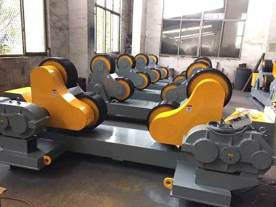 China Stainless Steel Material Tanks, 80T Capacity Self Aligning Welding Rotator With PU Wheels for sale