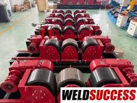 China 80T Load Capacity Pipe Welding Rollers with Variable Speed Controls and Remote Hand Control for Tank Turning Rolls for sale