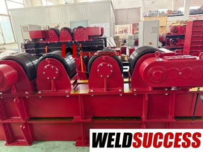 China 60 Ton Capacity Bolt Adjustment Tank Turning Rolls with Double Motor for Heavy Duty Welding for sale