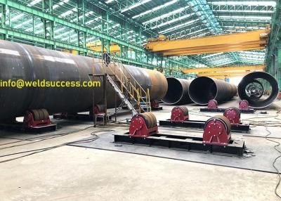 China Heavy Duty Pipe Welding Rotator, 100T Bolt Adjustment Welding Tank Roller Stands for sale