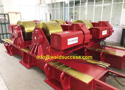 China 500T Conventional Tank Turning Rollers , Bolt Adjustment Pipe Welding Rotator Hand Control for sale