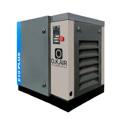 China 10 HP VSD Rotary Screw Compressor with Built-in Dryer and Tank - 208-230V Single Phase, 43 CFM at 90 PSI for sale