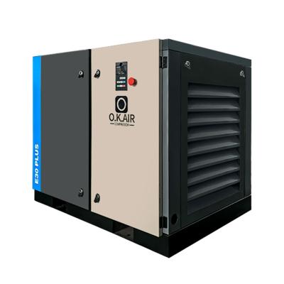 China 30 HP Fixed Speed Rotary Screw Air Compressor 130 CFM at 100 PSI 208-230V Three-Phase Industrial Grade for sale