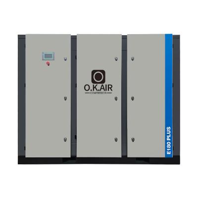 China 60 HP Rotary Two Stage Screw Air Compressor 460-480V 3 Phase | 257 CFM at 100 PSI with Variable Speed Drive for sale