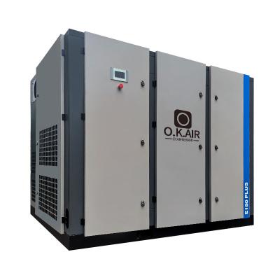 China 60 HP Two-Stage Screw Air Compressor with Variable Speed Drive - 299 CFM at 100 PSI, 575-600V Three-Phase for sale