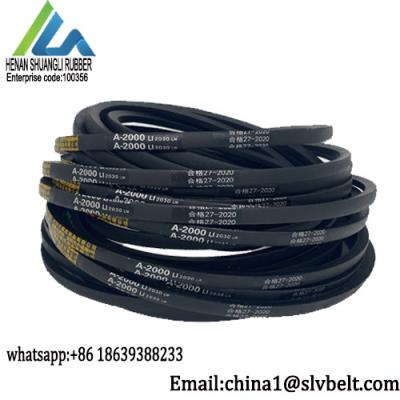 China Industrial Transmission Rubber Type A V Belts Top Width 13MM Height 8mm Length for sale