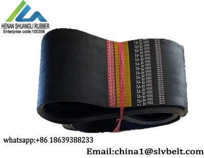 China Transmission Triangle Joined Rubber 25N 8V Belt Top Width 25mm Height 23MM for sale