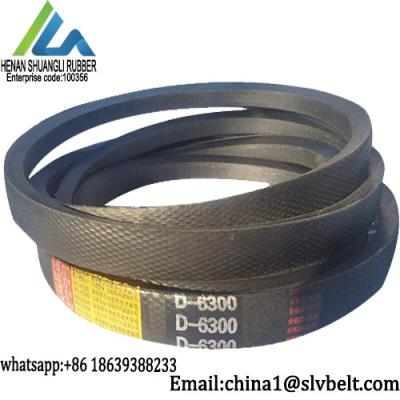 China Abrasion Resistance Triangle V Belt Rubber Type D Top Width 32mm Depth 19mm for sale