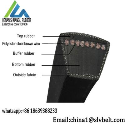 China Heat Oil Resistant SPC V Belt Wrapped Narrow Top Width 22mm Thickness 18mm for sale