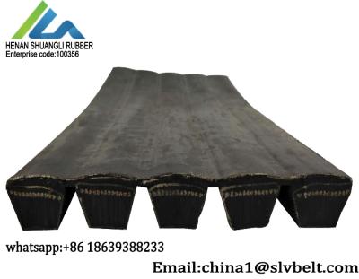 China Black V Cross Section Belt High Tensile Strength Smooth Surface for sale
