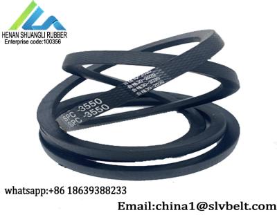 China Wrapped Triangle V Belt SPC 3550 Tractor Drive V Belt for sale