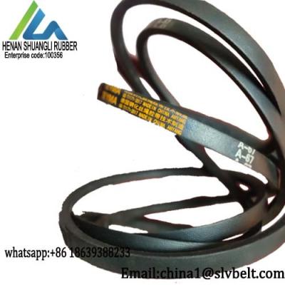 China Mechanical Transmission Classical  Wrapped V-belt for general  drive Wear Resistance Trapezoid Type A Length 82''-92'' for sale
