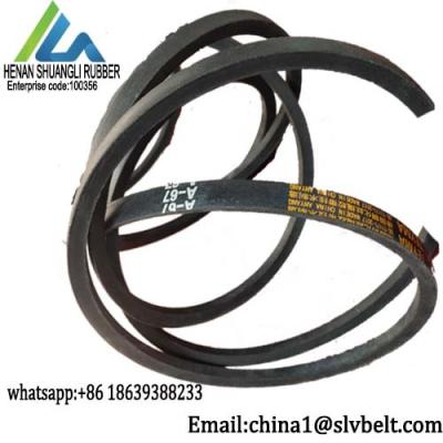 China Mechanical Transmission Classical  Wrapped V-belt for general  drive Wear Resistance Trapezoid Type A Length 122''-132'' for sale