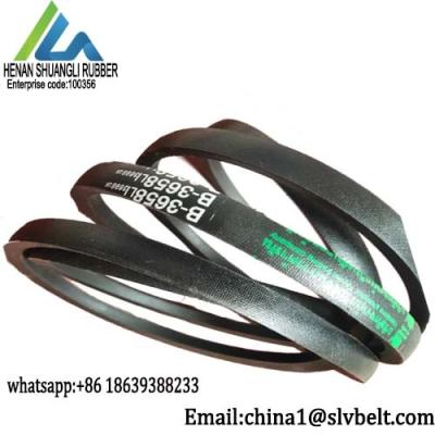 China Drive Transmission Machine Rubber V Belts Type B Wrapped Length 286'' 296'' for sale