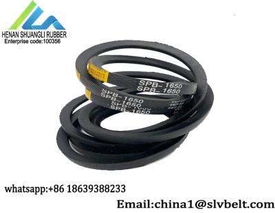 China Transmission Rubber Special Narrow SPB Vee Belt Height 14MM Length 49''-331'' for sale