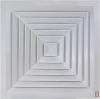 China customized Air Conditioner Accessories Square Aluminium Louvre Vents And Grilles for sale