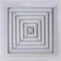 China Iso 9001 Air Conditioner Accessories Square Aluminium Louvre Vents And Grilles for sale