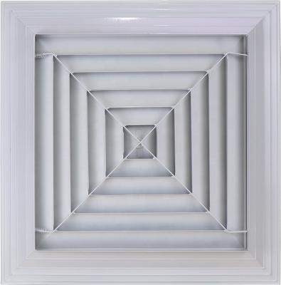 China Iso 9001 Air Conditioner Accessories Square Aluminium Louvre Vents And Grilles for sale