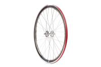 China 40mm Deep V Silver Alloy Road Bike Wheels 700C 32-40H for sale