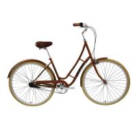 China Women 700C Steel City Bikes Coaster Brake Deep V 3 Speed for sale