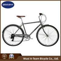 China Adults Men Vintage Steel City Bikes 3 Speed 700x35C for sale