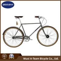 China Adults Men Vintage Steel City Bikes 3 Speed 700x35C for sale