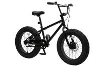 China Black 700C 20 Fat Tire Bike Chromoly Single Speed for sale