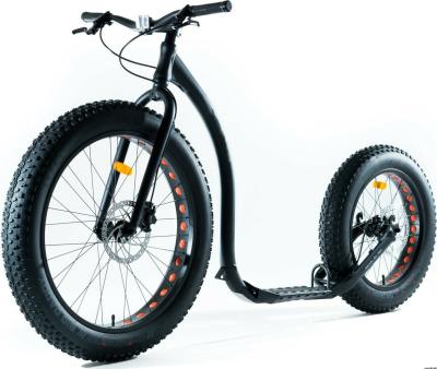 China High Speed Kickbike Dog Scooter Black 700C Alloy Outdoor for sale