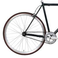 China Mini 700C Fixed Gear Bicycle , Single Speed Steel Fixie Racing Bike for sale
