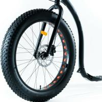 China High Speed Kickbike Dog Scooter Black 700C Alloy Outdoor for sale