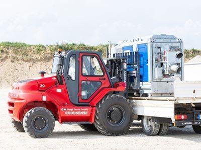 China 3 Ton 4 Wheel Drive Rough Terrain Forklift High Safety New Rough Terrain Fork Truck for sale