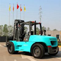 China Chinese Brand Compact Montacarga Forklift 10 Ton Diesel Forklift Truck With Japanese Engine for sale