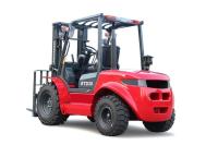 China Strong And Compact  3.5 Ton 2wd Rough Terrain Forklift For Moving And Transporting Heavy Loads Through Tough for sale