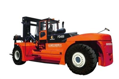 China Hydraulic Diesel Forklift Truck Heavy Duty 45 Ton Forklift For Handling for sale