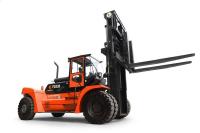 China Hydraulic Diesel Goodsense Forklift Truck Heavy Duty 28 Ton Big Stand Up Reach Forklift for sale