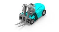 China Goodsense 3-6m Lifting Height Lead Battery 30 Ton Forklift 30000kg Electric Forklift Truck With Side Shif for sale