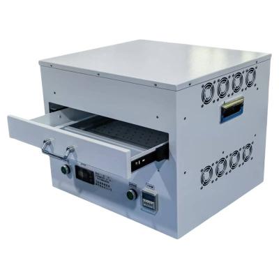 China UV Curing Chamber with Large 400x400 Millimeter Double Sided No Ozone UV Lamp Area for Curing of Resin Ink Varnish Adhesive and Coating for sale