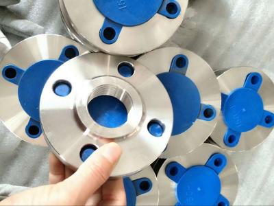 China PN6 - PN100 Duplex Stainless Steel Flanges ASTM A182 F316Ti Threaded Flange JIS B2220 for sale