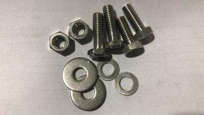China Small Size Duplex Stainless Steel Fasteners 310 310S ASME B18.2.1 Hex Bolt With Hex Nuts for sale
