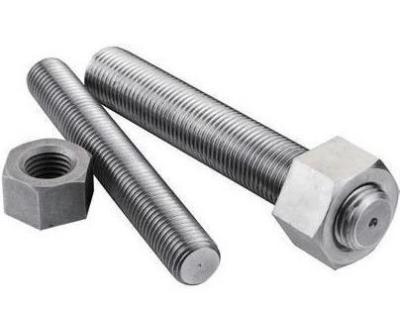 China Nickel Alloy Threaded Stud Bolt UNS N06600 Inconel 600 Cold Galvanized Surface for sale