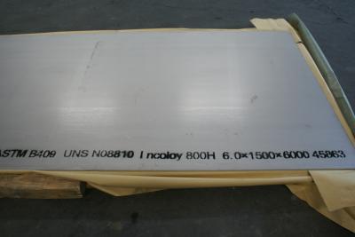 China Pickling Equipment Alloy 800 Nickel Alloy Plate Incoloy 800 Plate High Strength for sale