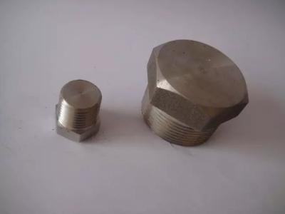 China Stainless steel ASTM A182 F51 S31803 S32205 casting pipe fitting forged square hex head thread plug for sale