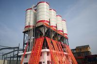 China Steel Overhead Bucket Concrete Batching Plant With Wear Resistant Liners for sale