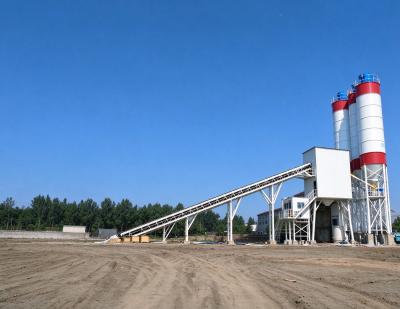 China HZS90 Stationary Concrete Batching Plant, Complete Set 90m³/h Eco-Friendly Fixed Concrete Batch Plant for sale